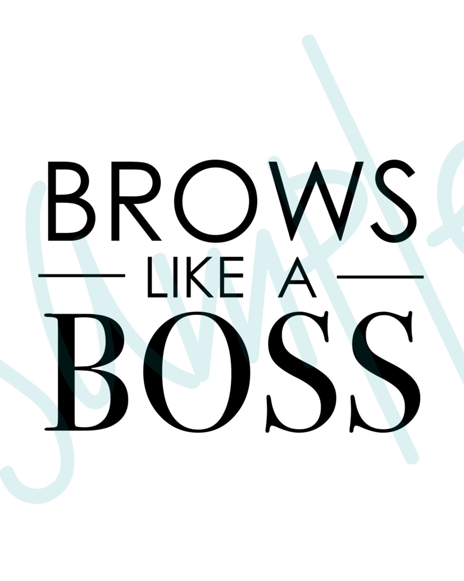 Printable Home/salon Wall Sign- EYEBROW LOVE - Etsy