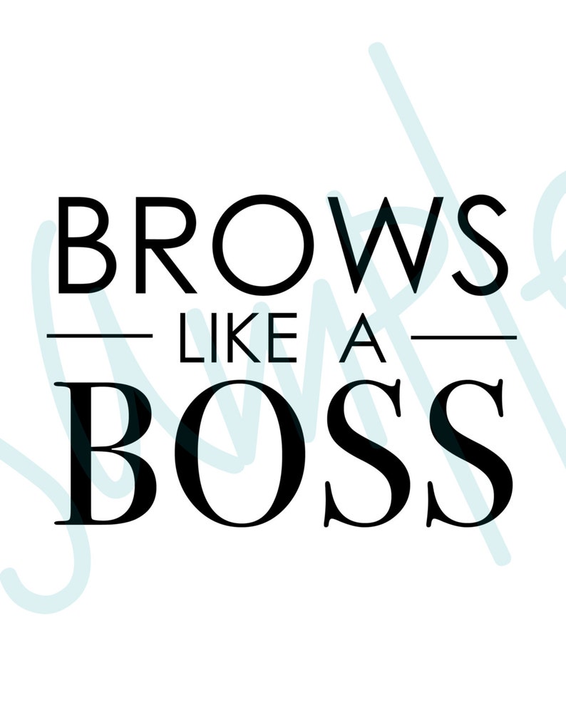 Printable Home/salon Wall Sign- EYEBROW LOVE - Etsy