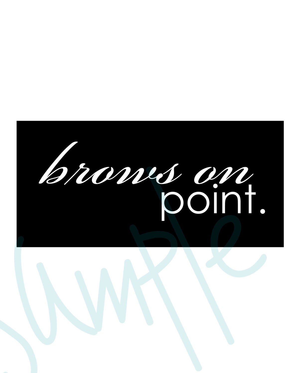 Printable Home/salon Wall Sign- EYEBROW LOVE - Etsy