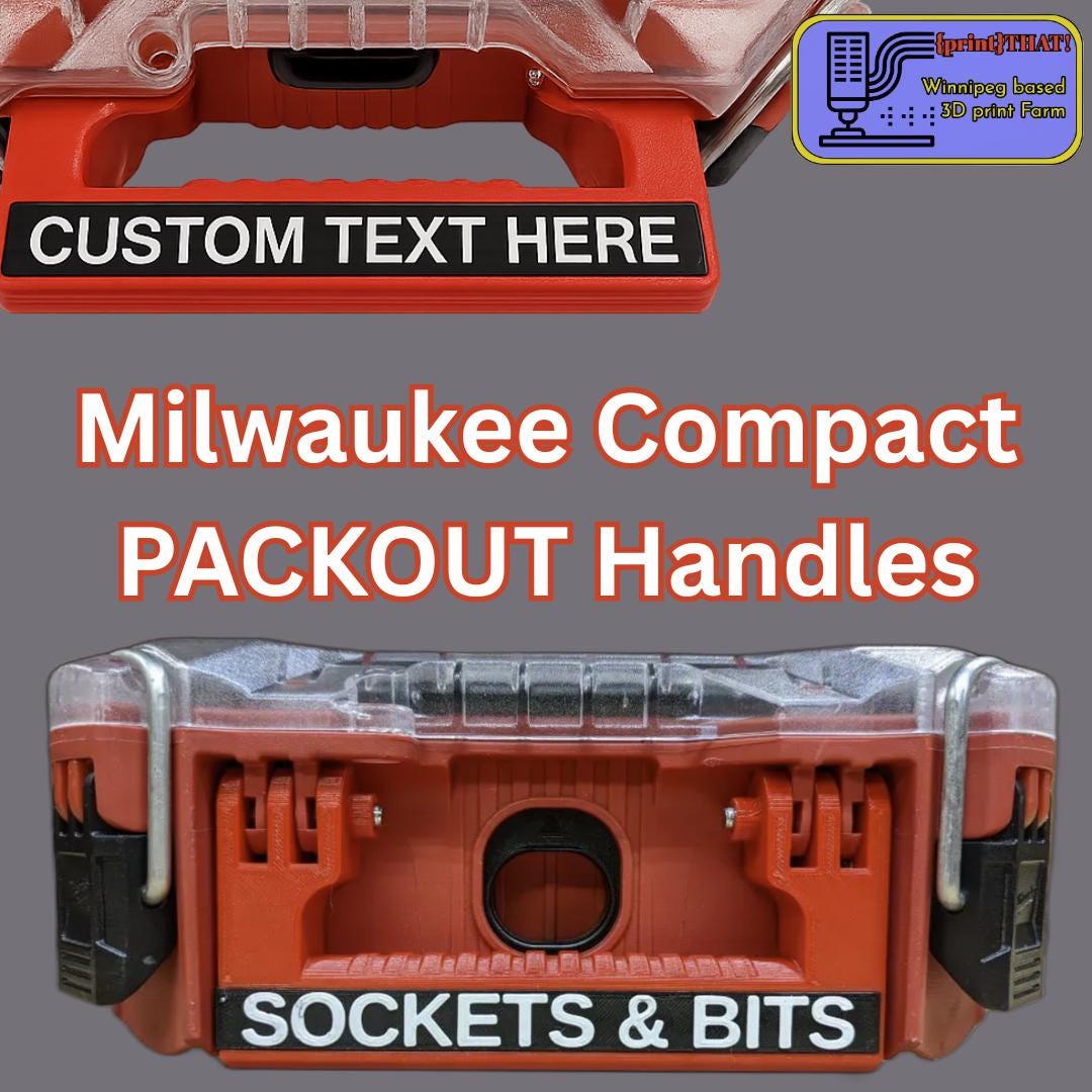 Custom Milwaukee PACKOUT Compact Organizer Handle – Personalized Grip ...