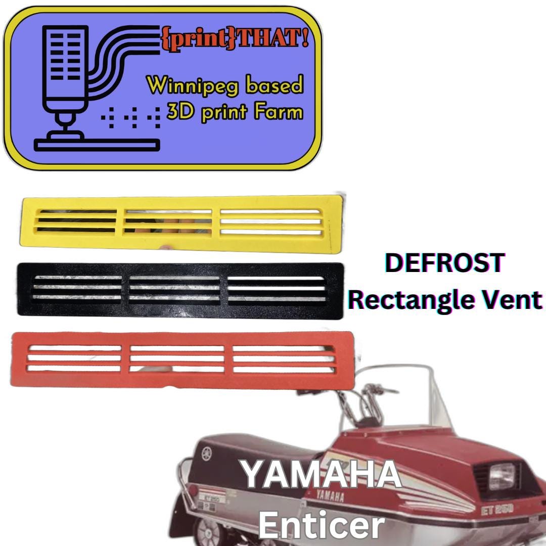 Yamaha Enticer Rectangle Defrost Vent – Fits 250 / 300 Deluxe / 340 ...