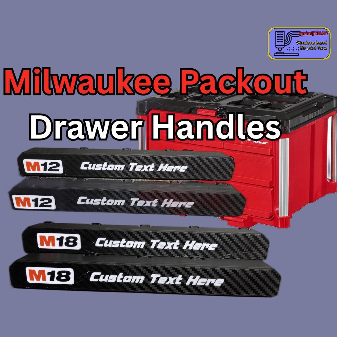 Milwaukee Packout Drawer Handles – 3 Tab & 5 Tab Options | M12 or M18 ...