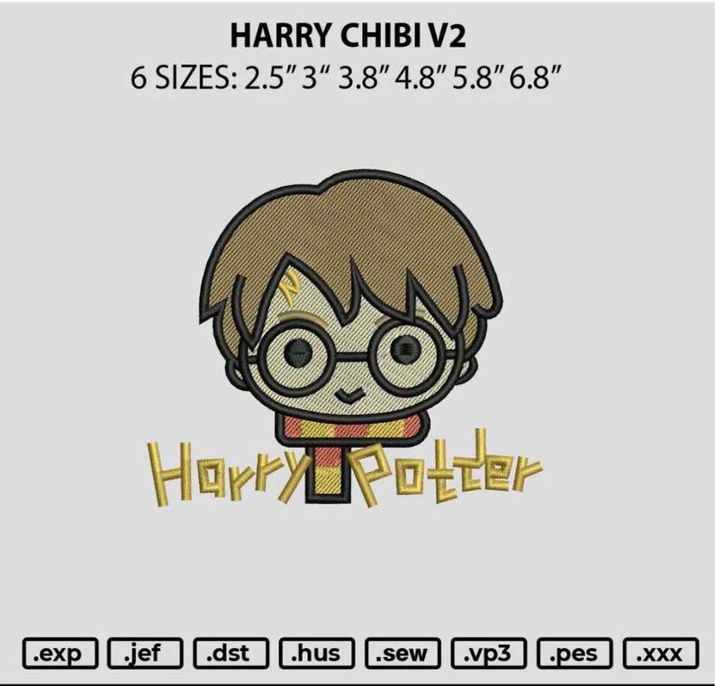 Harry Potter Embroidery Design - Etsy