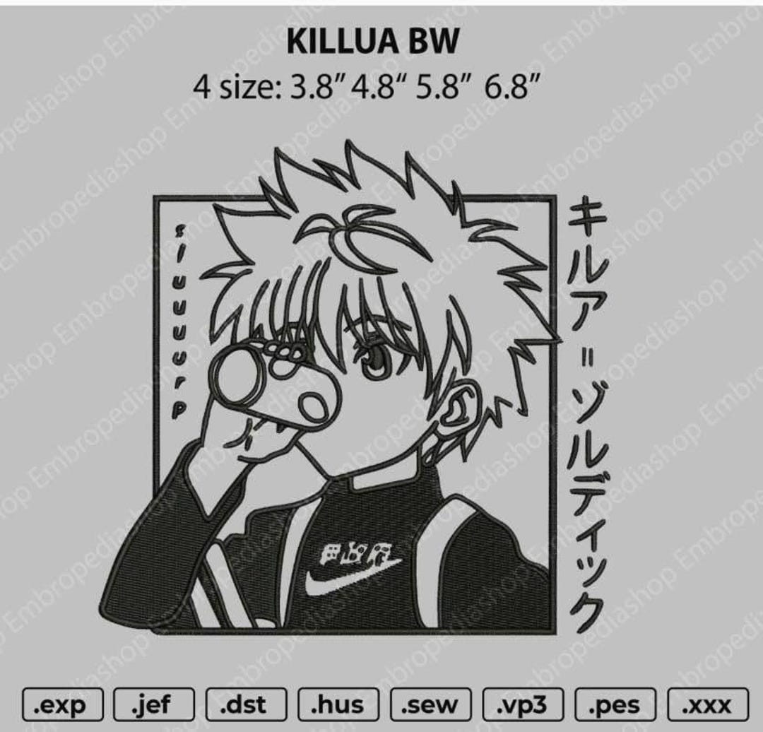 Killua Embroidery Design - Etsy