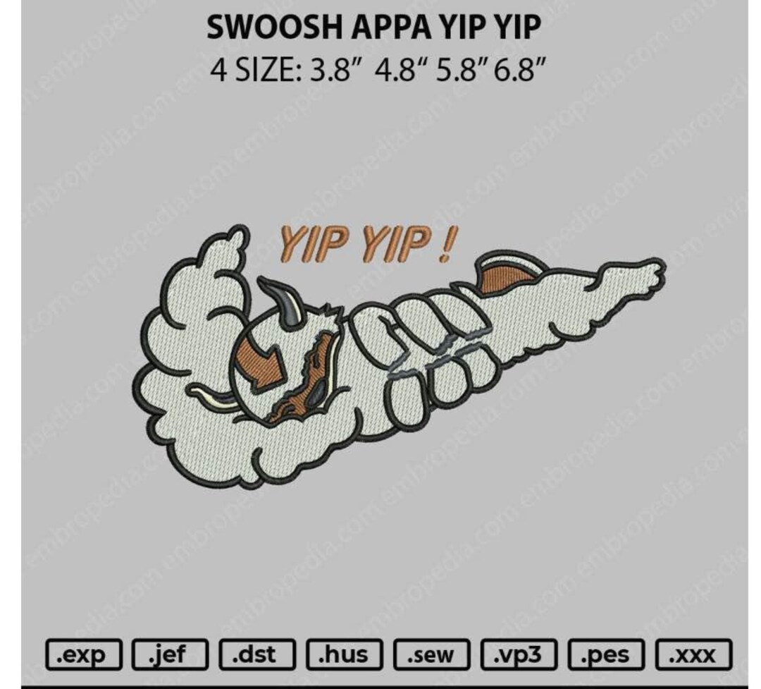 Appa Yip Yip Embroidery Design - Etsy