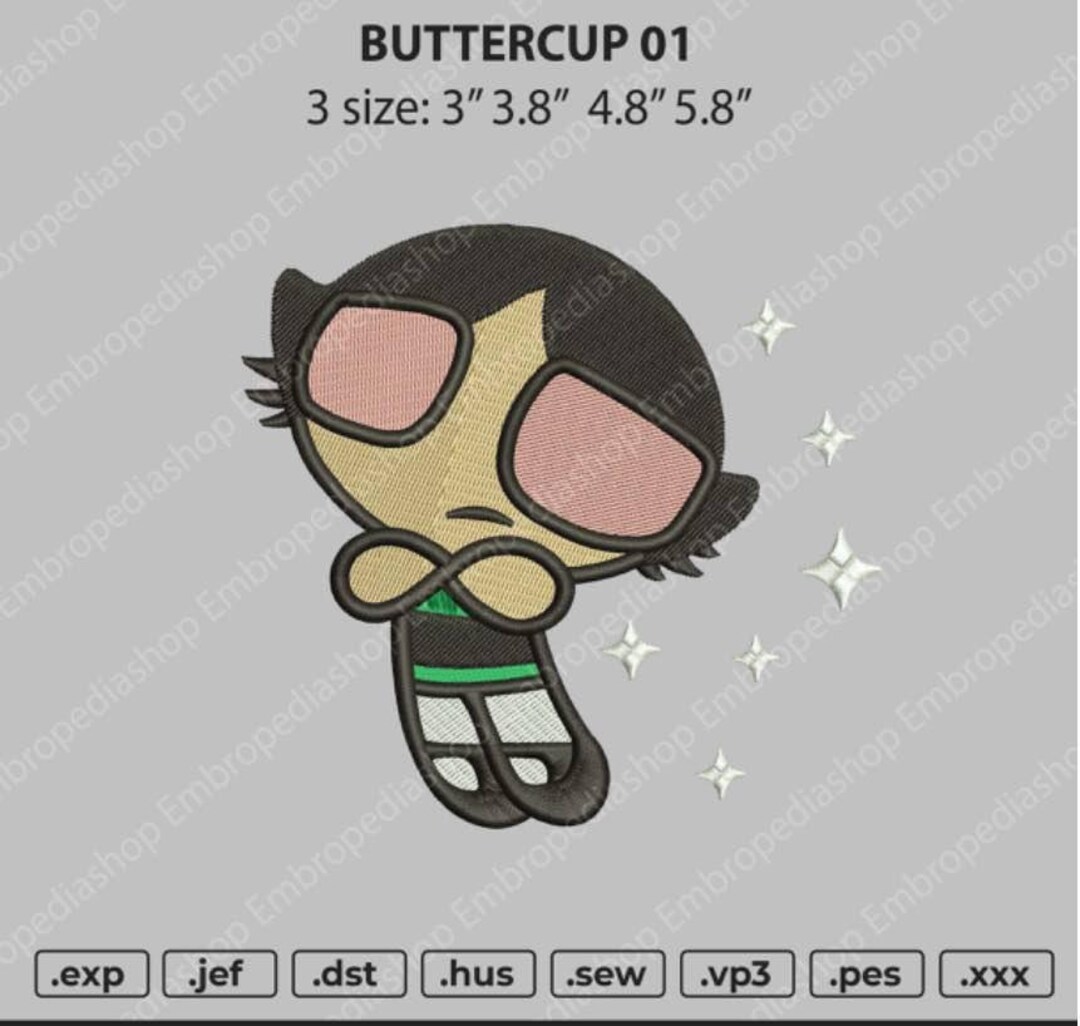 Buttercup Embroidery Design - Etsy