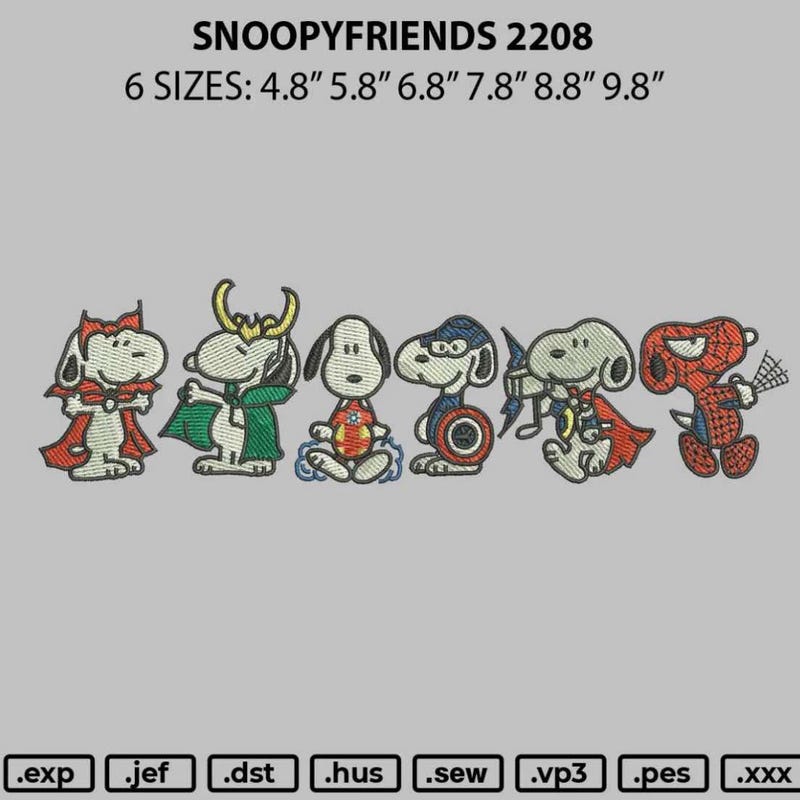 Friends Embroidery Design - Etsy