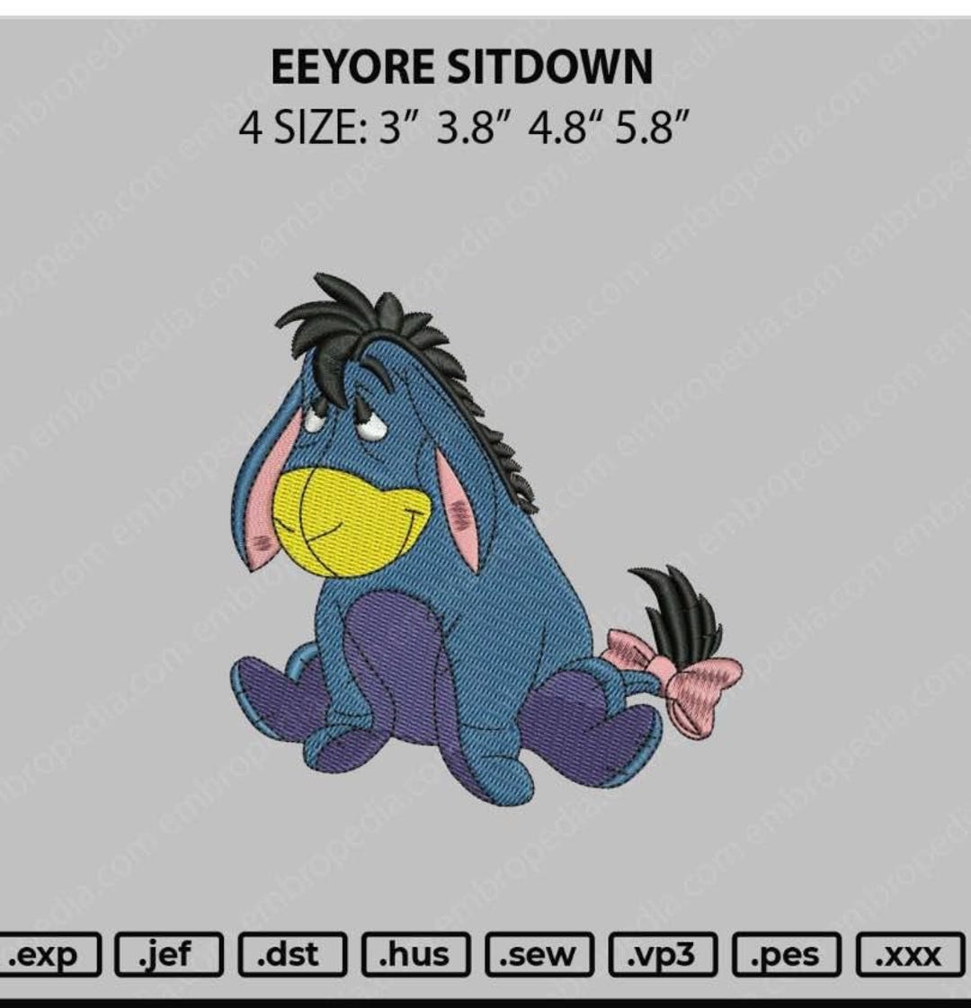 Eeyore Embroidery Design - Etsy