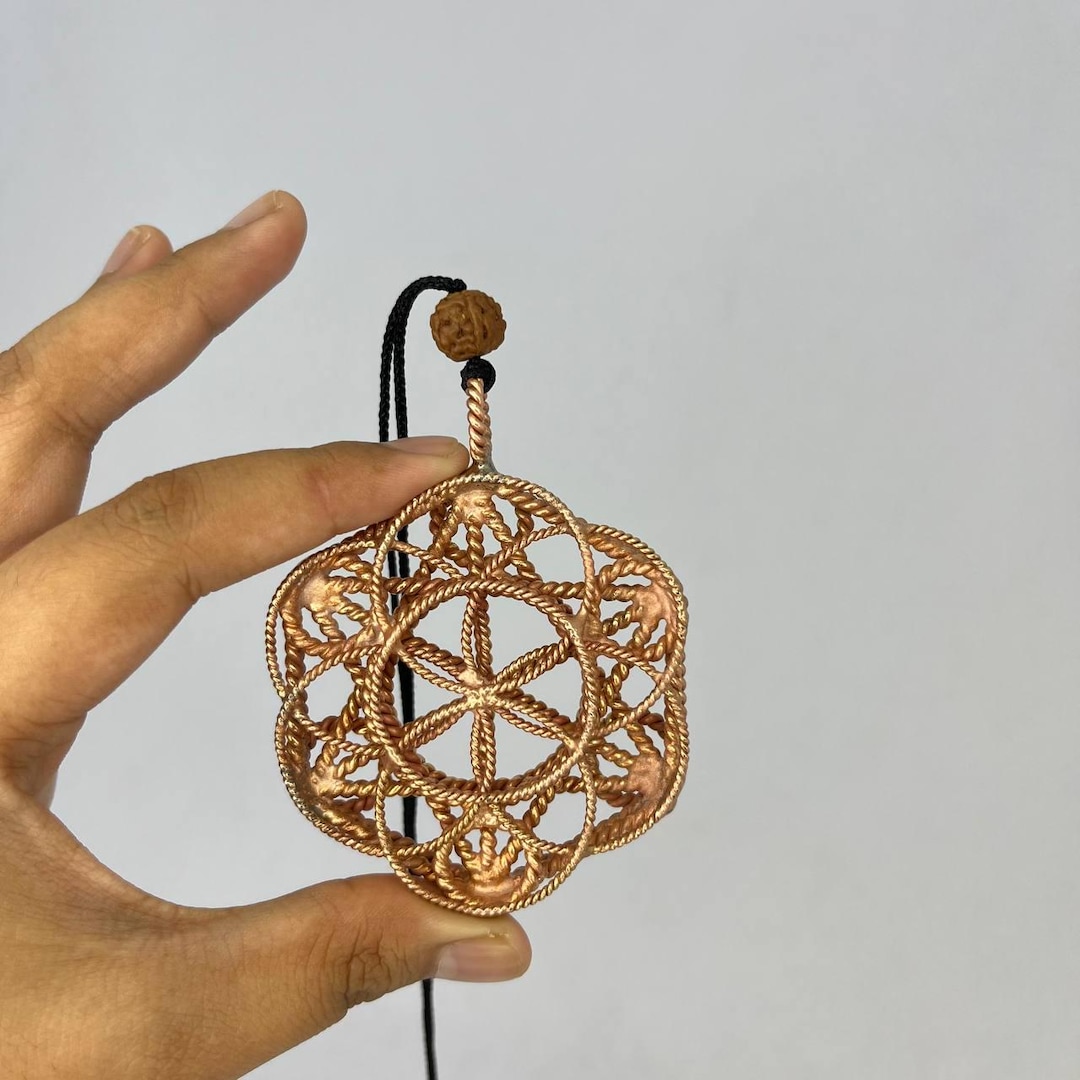 Metatron Pendant, Tensor Ring Pendant, 144mhz Sacred Cubit Necklace ...