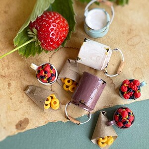 Miniature Summer Set With Berries, Scale 1/12 - Etsy