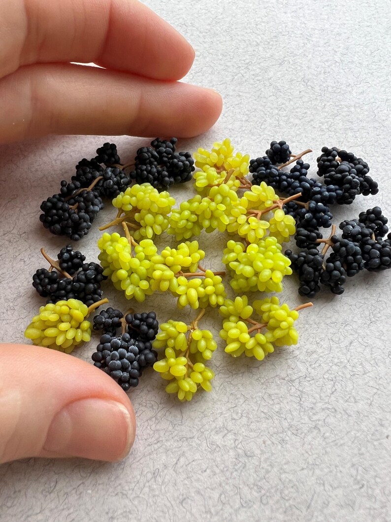 Miniature Grapes 4 Pc - Etsy