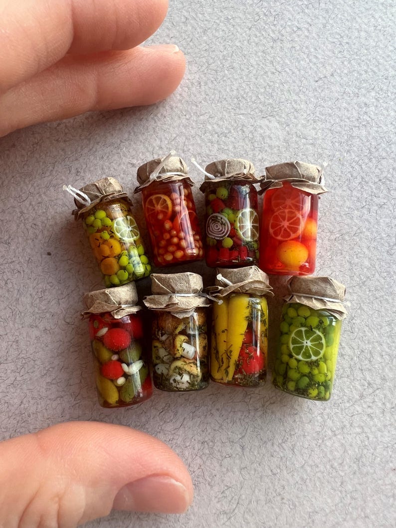 Miniature Jars 8 Pc - Etsy