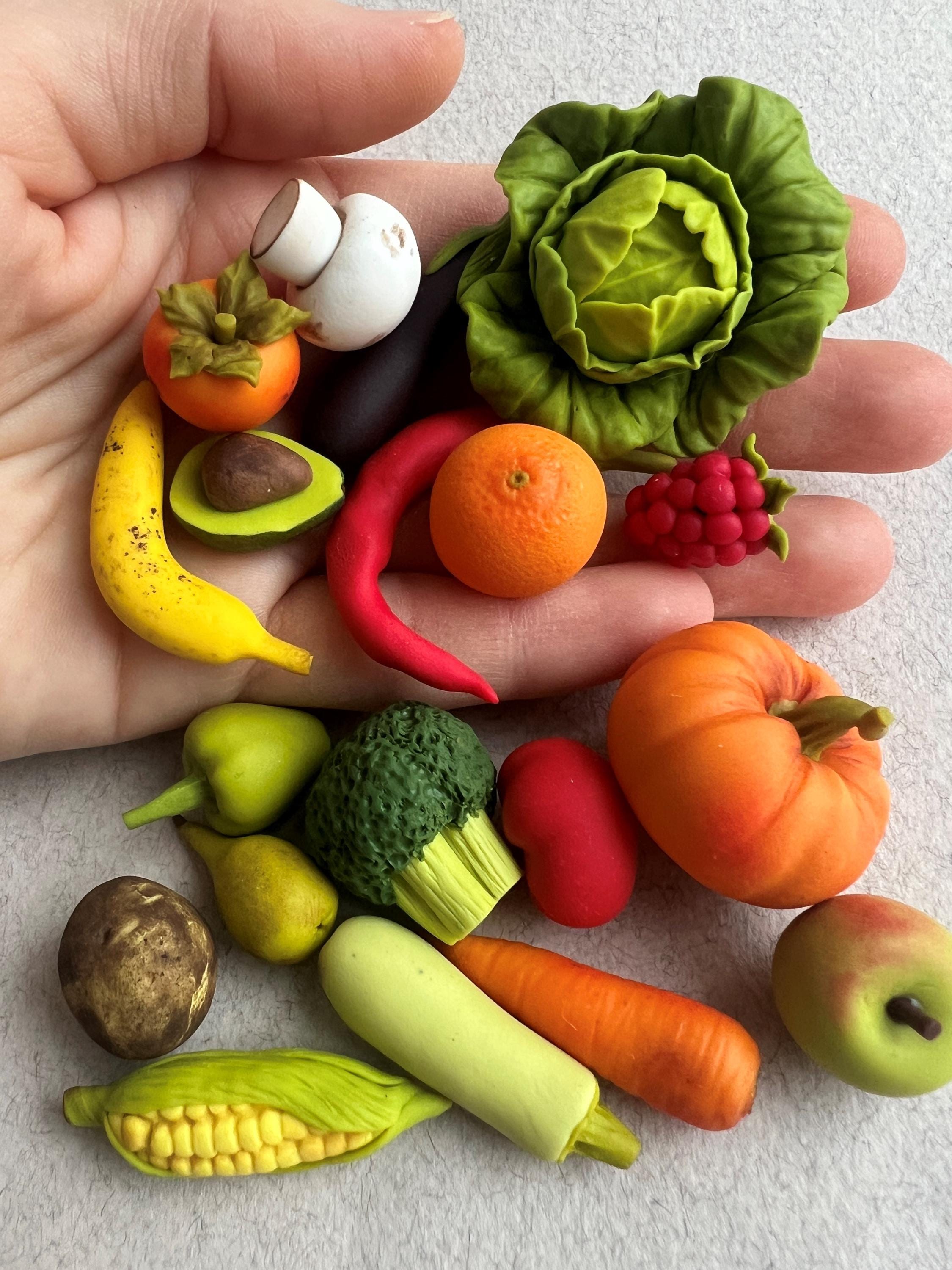 Miniature Vegetables and Fruits - Etsy