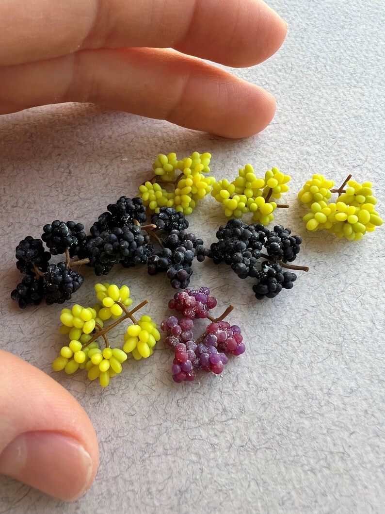 Miniature Grapes 4 Pc - Etsy