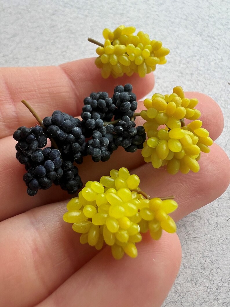 Miniature Grapes 4 Pc - Etsy