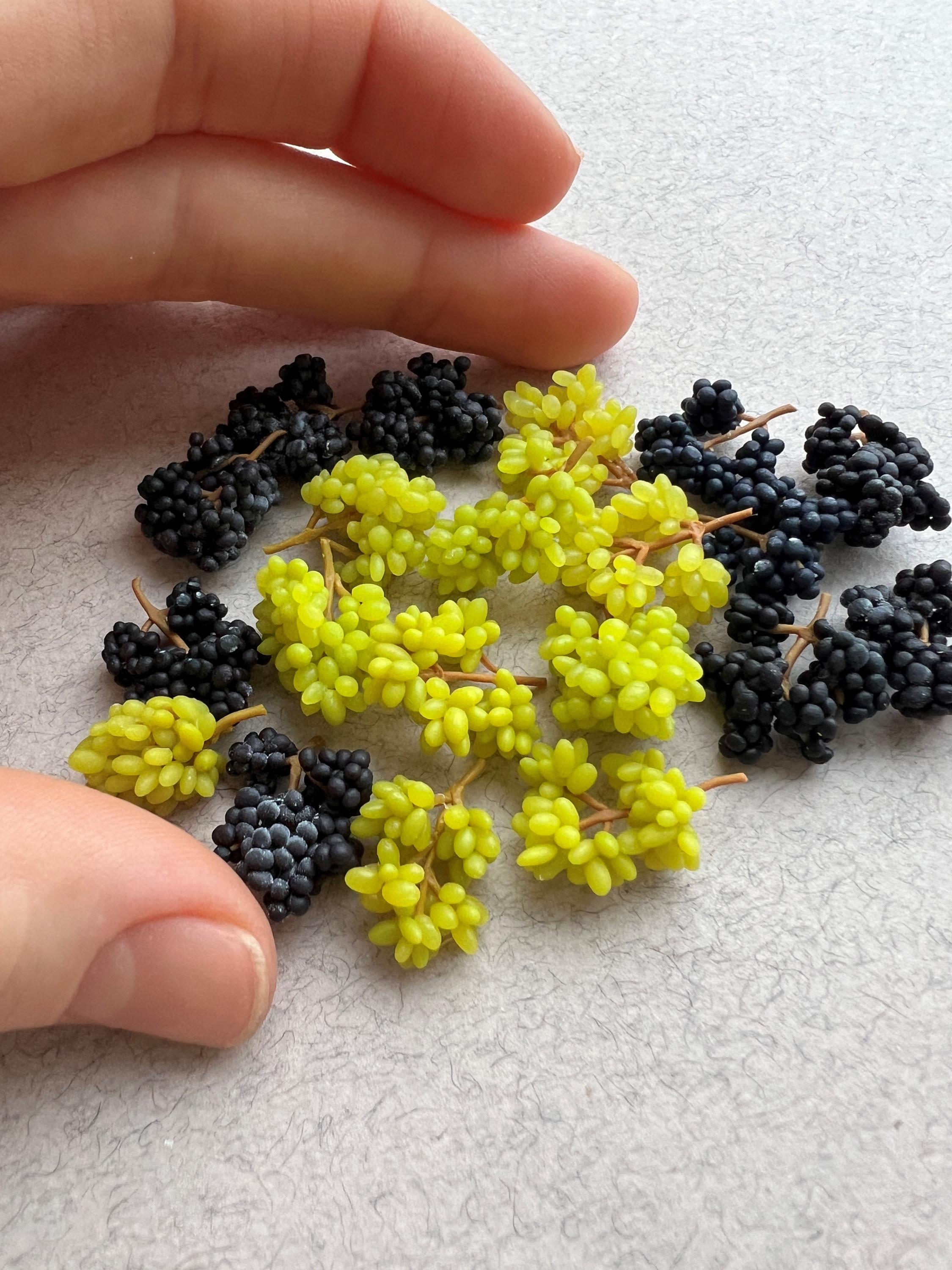 Miniature Grapes 4 Pc - Etsy