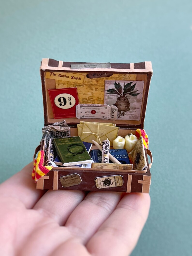 Miniature Wizard's Suitcase, Scale 1 to 12 - Etsy