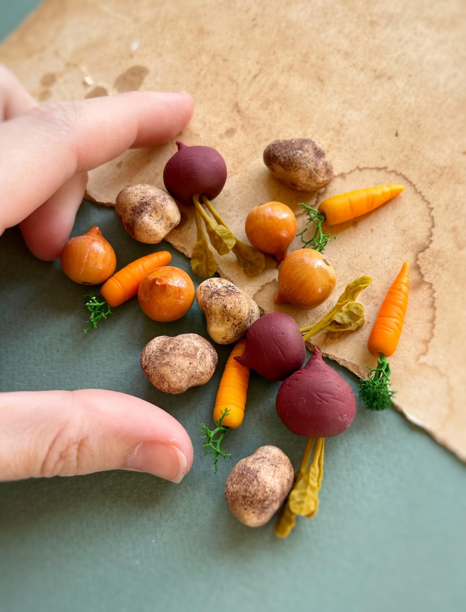 Miniature Vegetables for a Dollhouse - Etsy