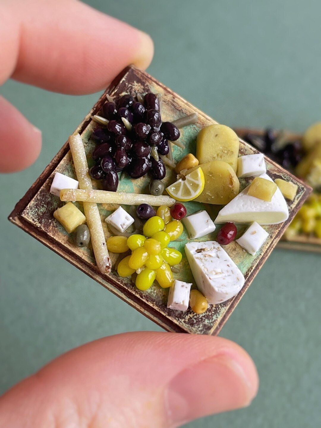 Miniature Cheese Set With Grapes - Etsy