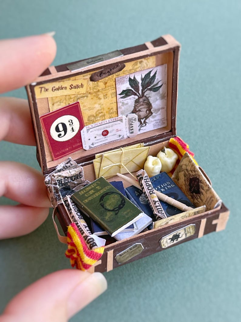 Miniature Wizard's Suitcase, Scale 1 to 12 - Etsy