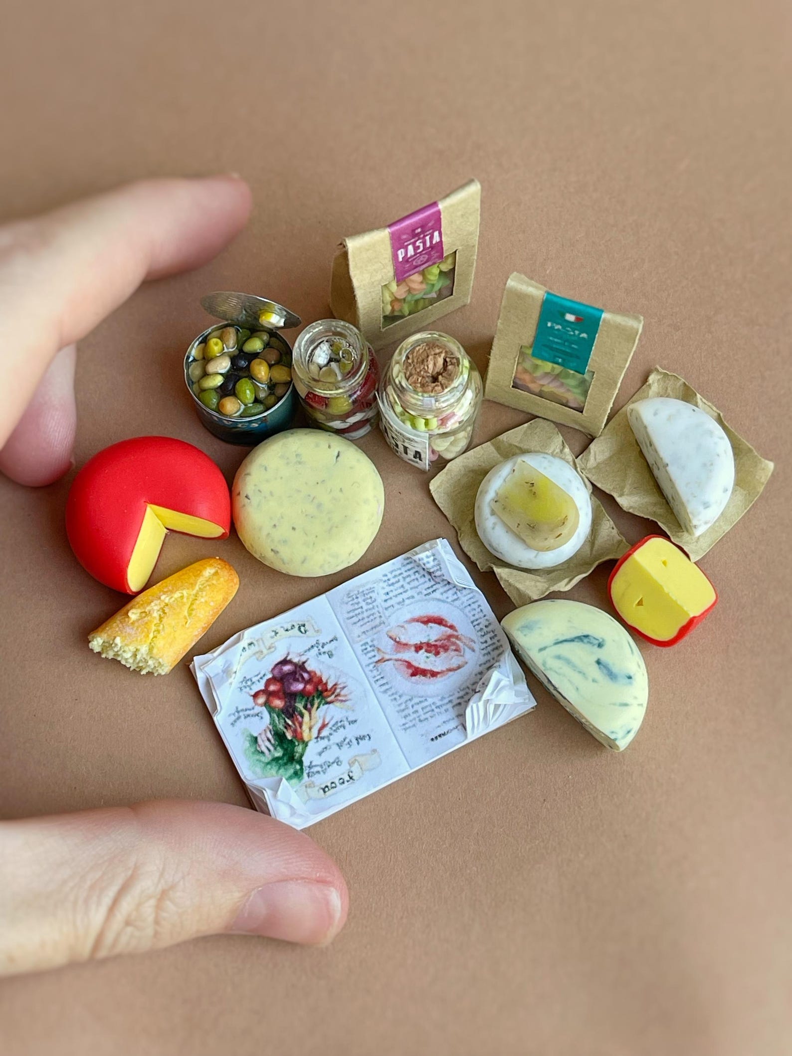 A Miniature Set of Assorted Cheeses - Etsy