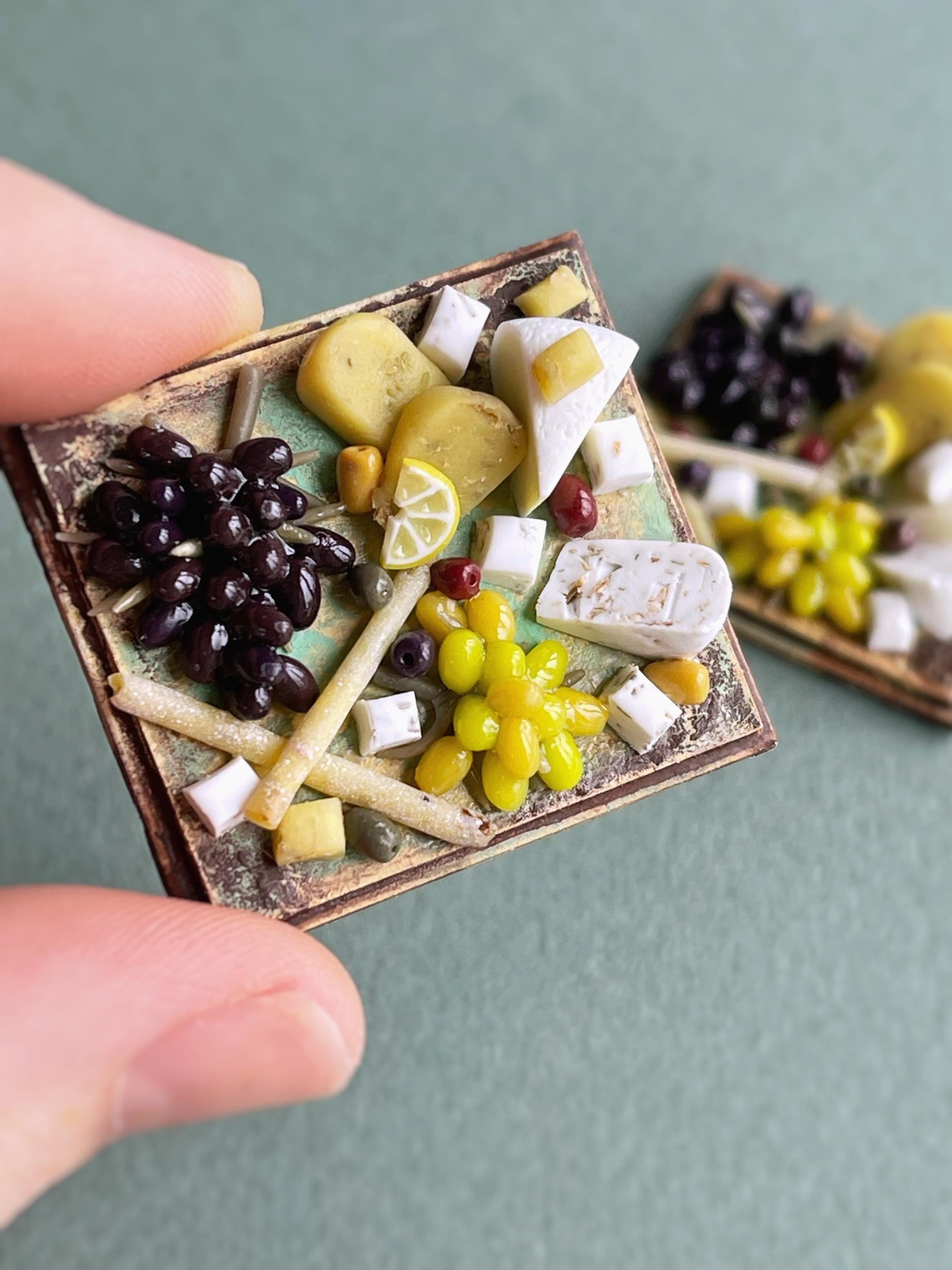 Miniature Cheese Set With Grapes - Etsy