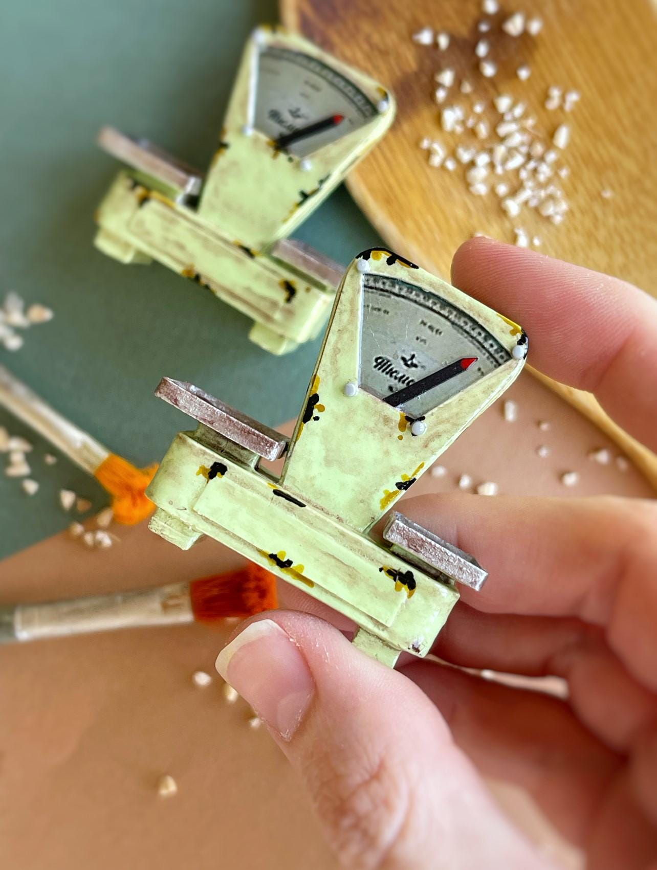 Miniature Vintage Scales on a Scale 1 to 12 - Etsy UK