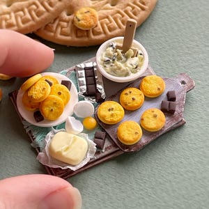 A Miniature Cookie Preparation Kit on a Scale From 1 to 12 - Etsy