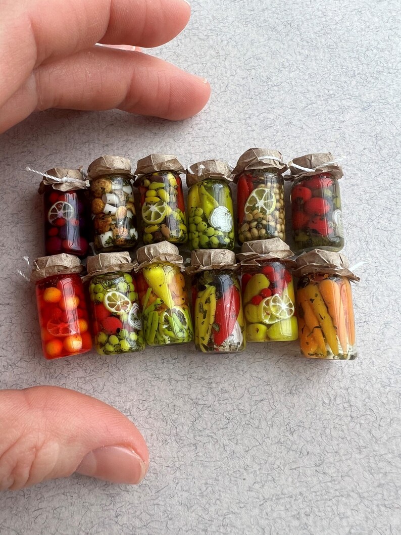 Miniature Jars 12 Pc - Etsy