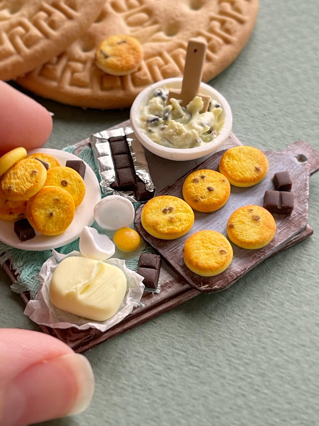 A Miniature Cookie Preparation Kit on a Scale From 1 to 12 - Etsy