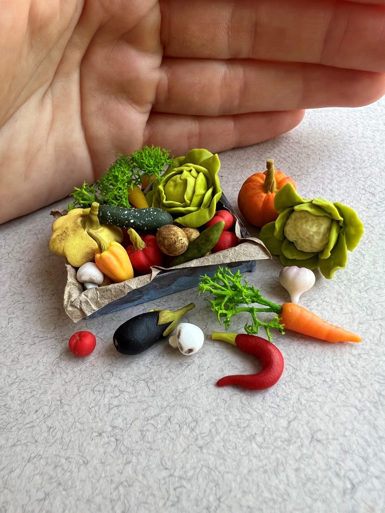 Miniature Vegetables Scale 1 To12 - Etsy
