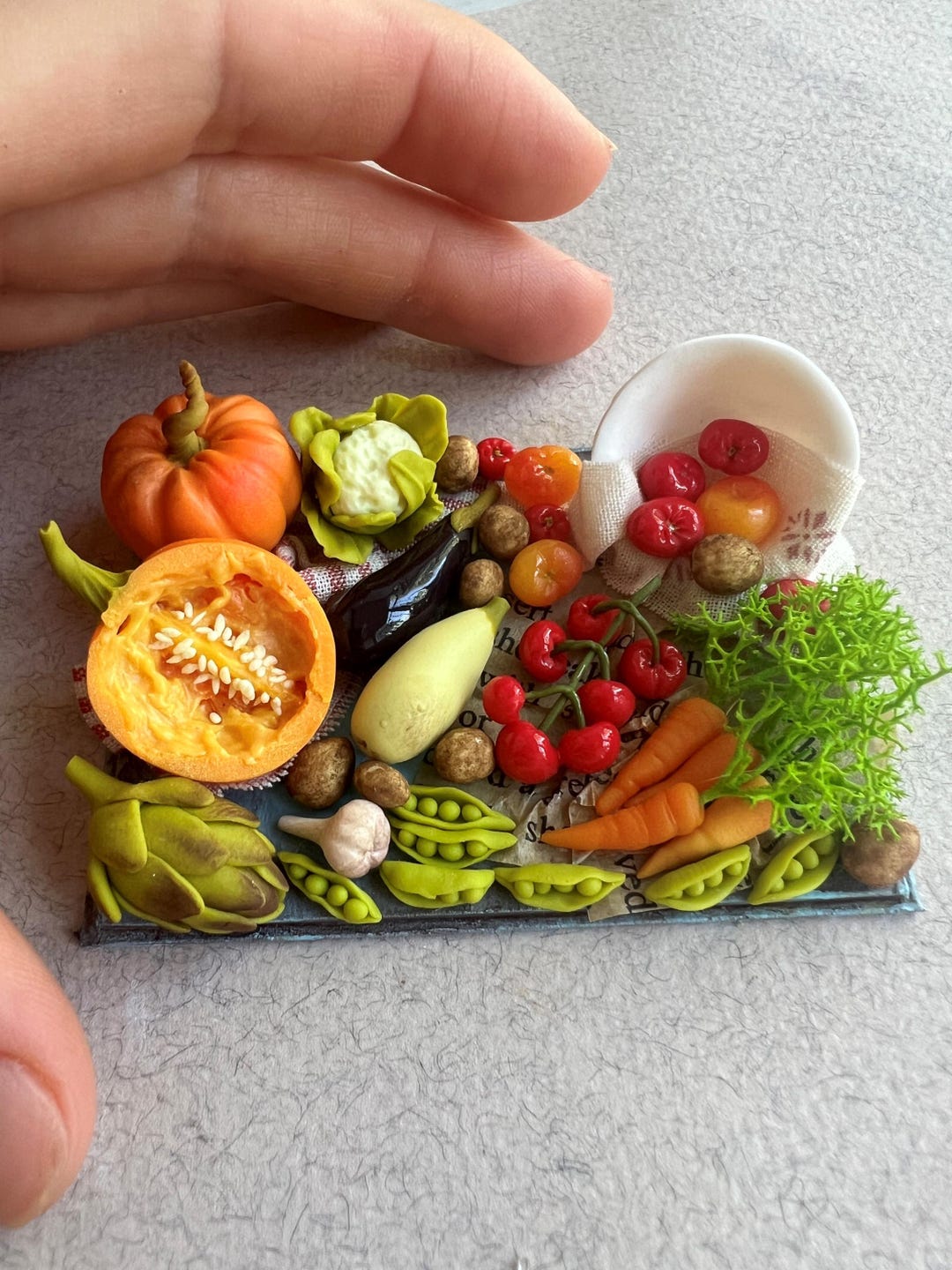 Doll Miniature, Vegetables on a Scale of 1 to 6. - Etsy