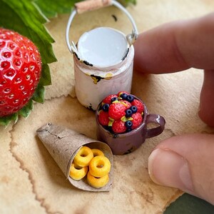 Miniature Summer Set With Berries, Scale 1/12 - Etsy
