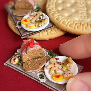 Miniature Set With Christmas Pastries on a Scale From 1 to 12 - Etsy