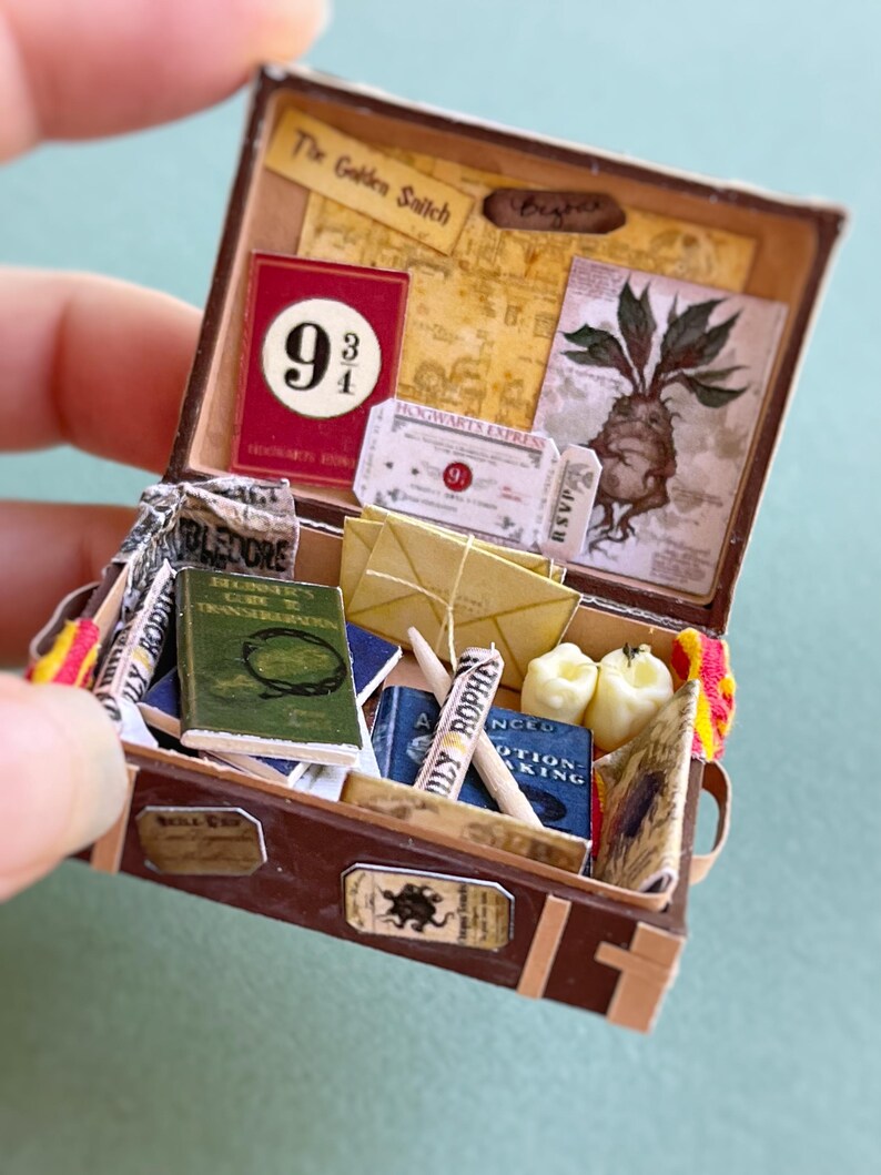 Miniature Wizard's Suitcase, Scale 1 to 12 - Etsy