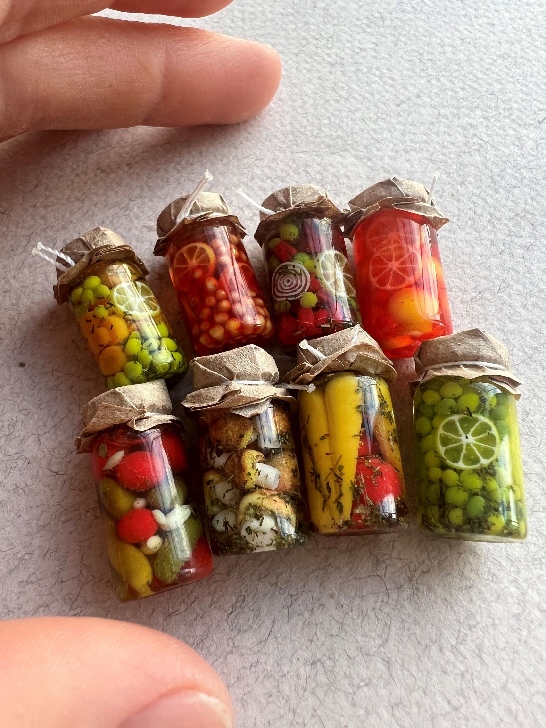 Miniature Jars 8 Pc - Etsy