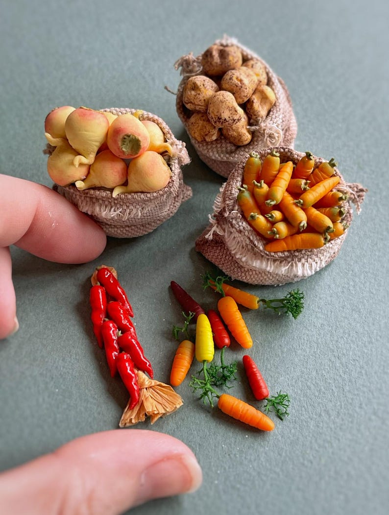 Vegetables Are a Miniature for Dolls - Etsy