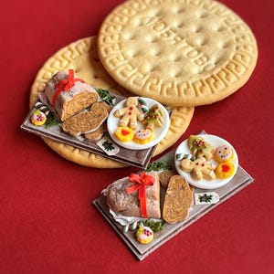 Miniature Set With Christmas Pastries on a Scale From 1 to 12 - Etsy