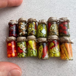 Miniature Jars 12 Pc - Etsy