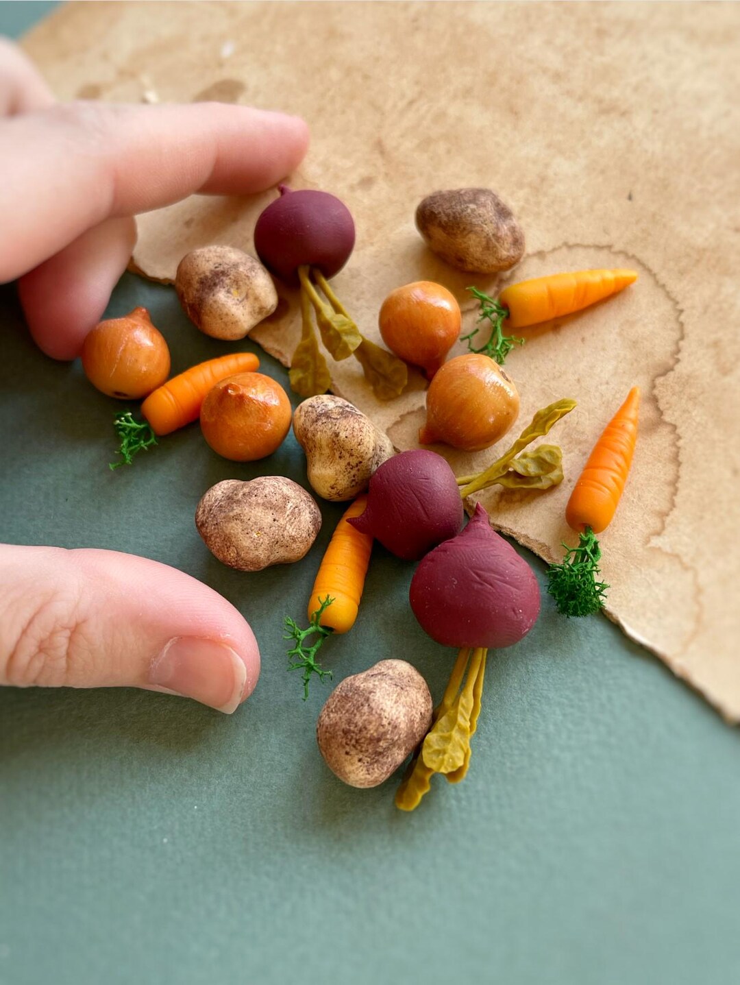 Miniature Vegetables for a Dollhouse - Etsy