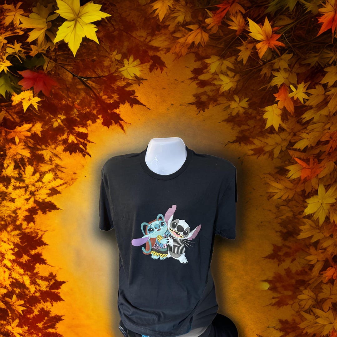 Stitch jack and Sally Tee - Etsy