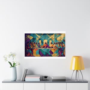 Last Supper Wall Art, Christian Wall Art, Matte Horizontal Posters ...