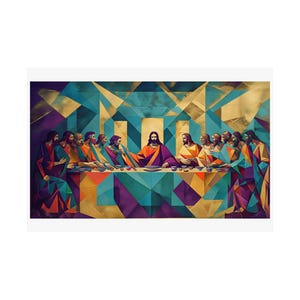 Last Supper Wall Art, Christian Wall Art, Matte Horizontal Posters ...