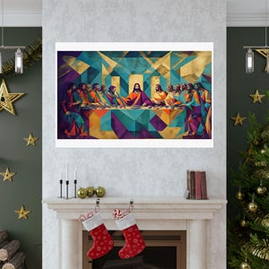Last Supper Wall Art, Christian Wall Art, Matte Horizontal Posters ...