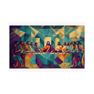 Last Supper Wall Art, Christian Wall Art, Matte Horizontal Posters ...