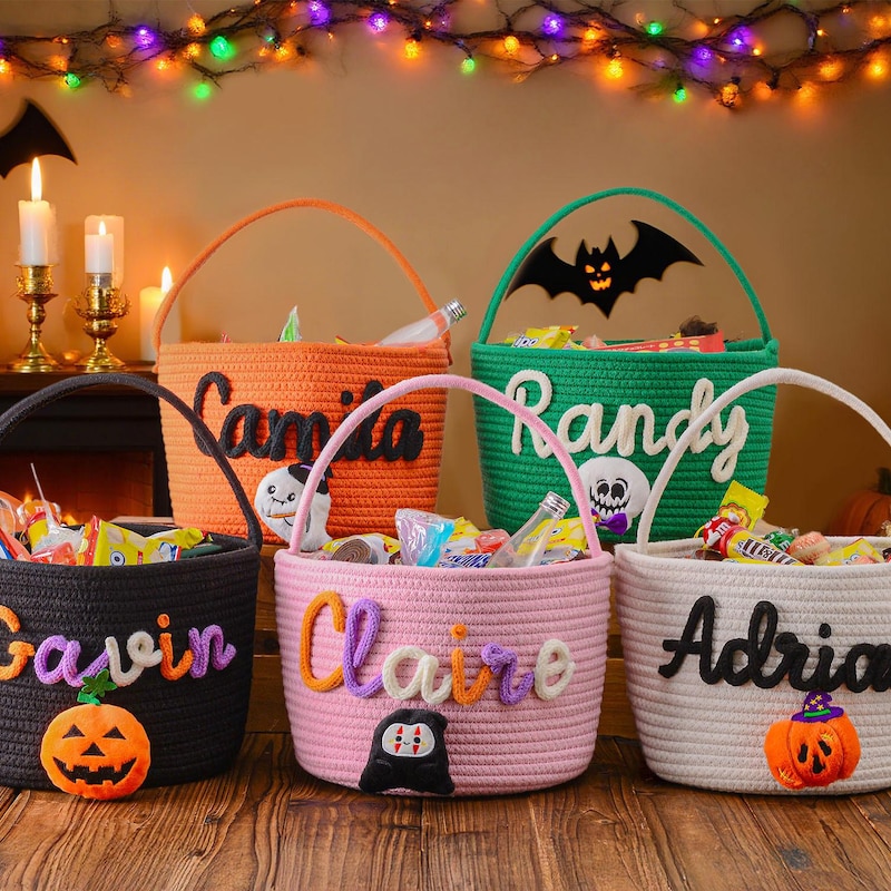 Woven Boo Basket - Etsy