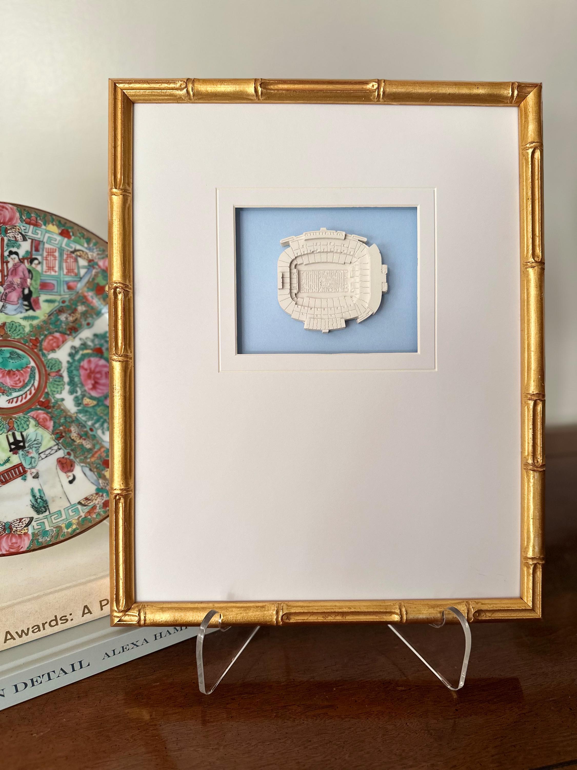 Set of 4 Ole Miss Intaglios in Gold Bamboo Frame - Etsy