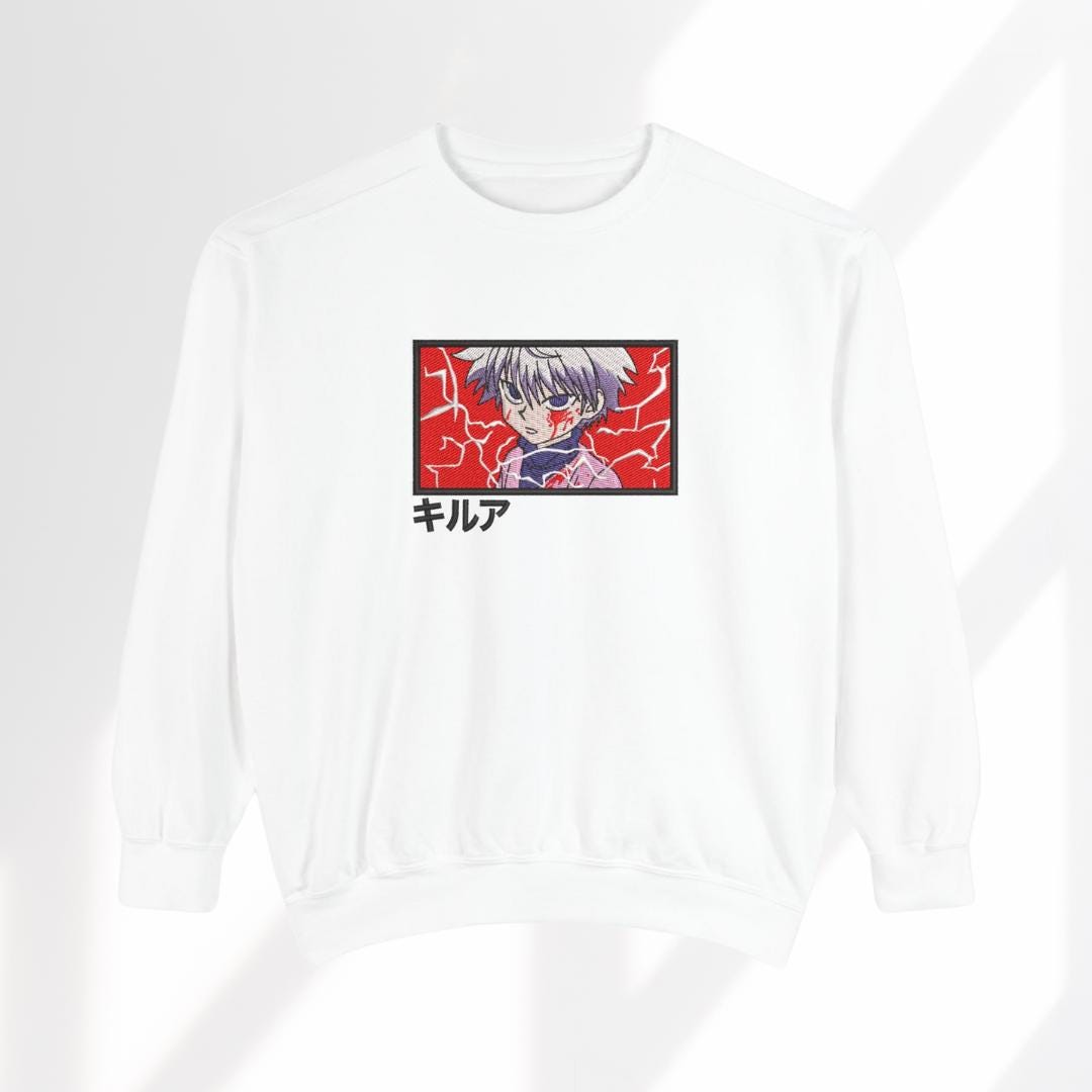Killua Zoldyck, Hunter X Hunter Embroidered Sweater, Anime Embroidered ...