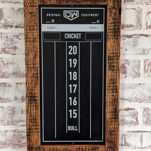 Dart Board Scoreboard - Chalkboard - Reclaimed Wood - Etsy