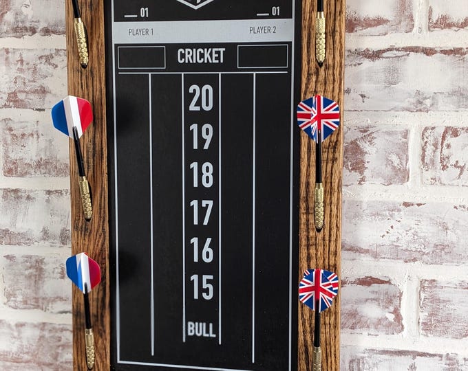 Dart Scoreboard 24" X 12" | Framed Scoreboard or Message Board in ...